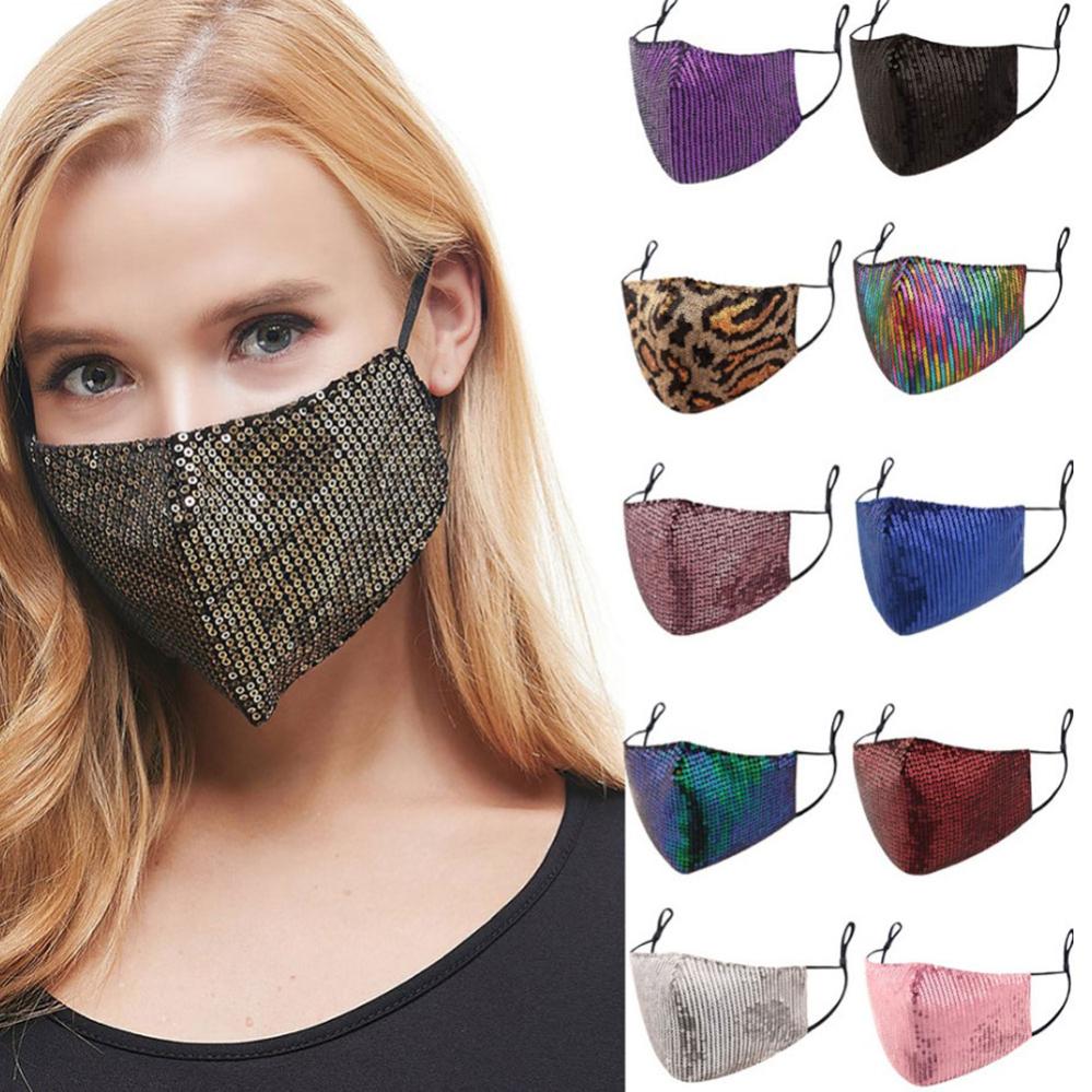 Munskydd med Paljetter - Partyhallen.se