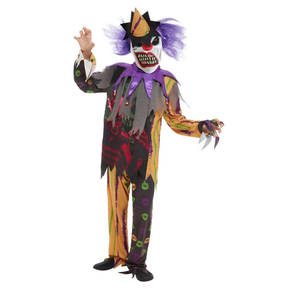 Läskig Clown Dräkt Barn - Partyhallen.se