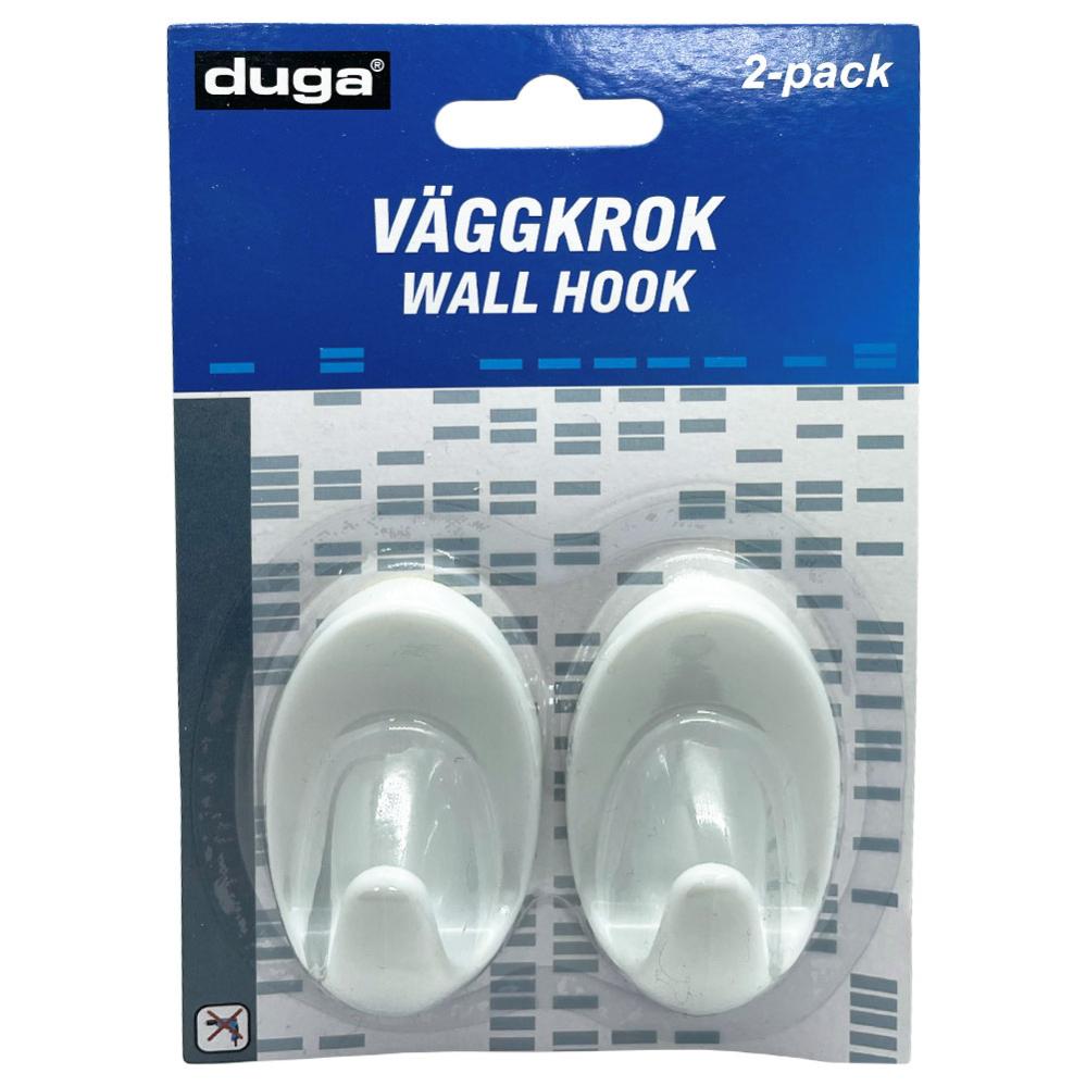 Självhäftande Krokar Vit - Partyhallen.se