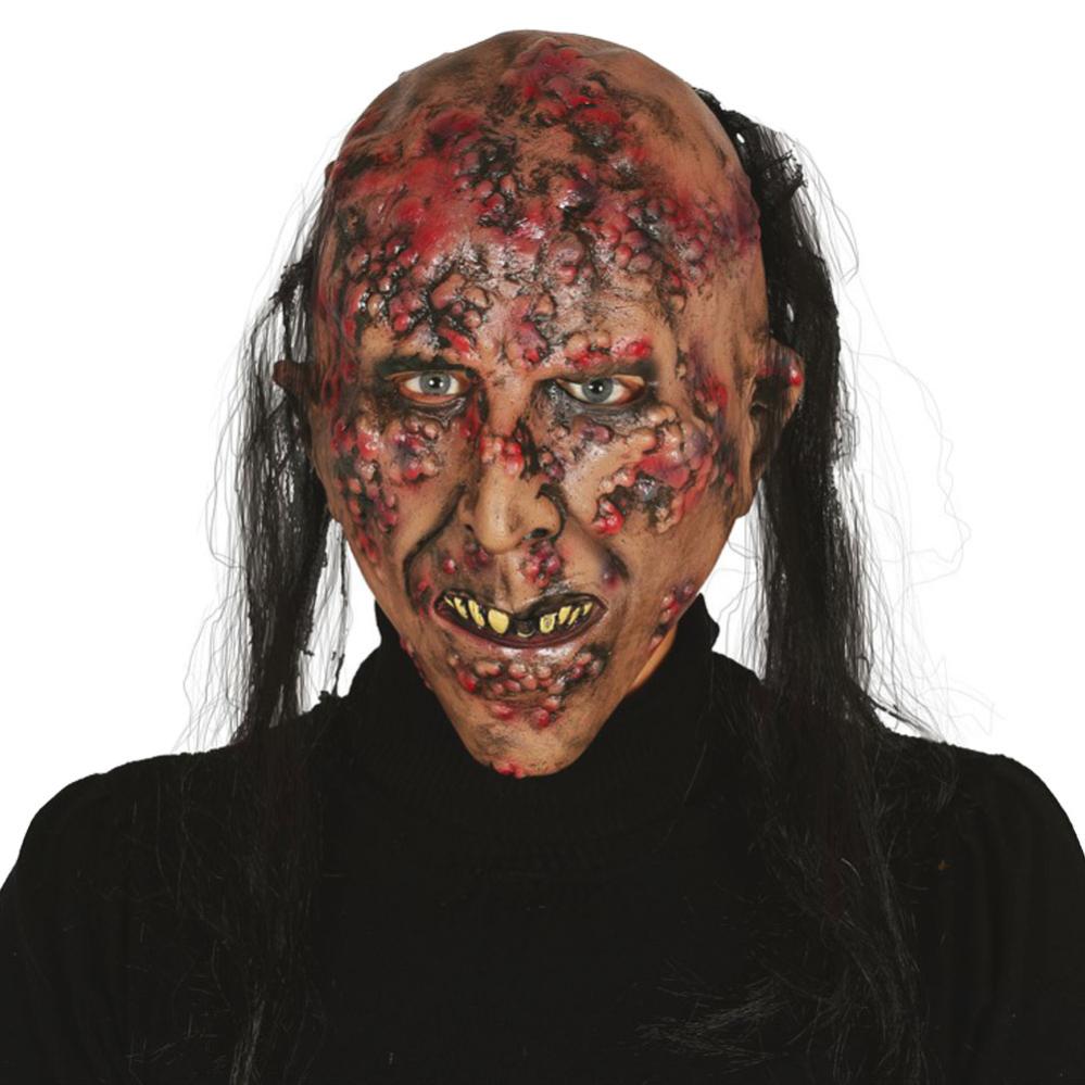 Infekterad Zombie Mask Latex - Partyhallen.se