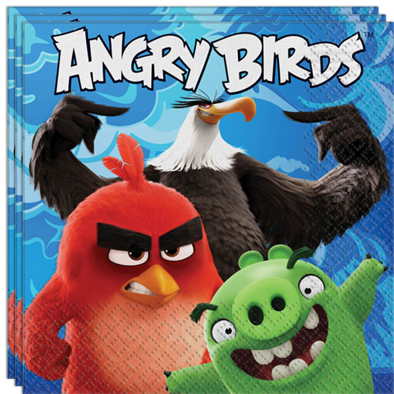 Angry Birds Crew Servetter - Partyhallen.se