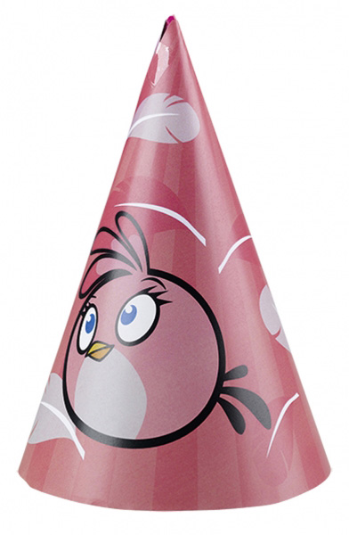Angry Birds Pink Partyhatt - Partyhallen.se