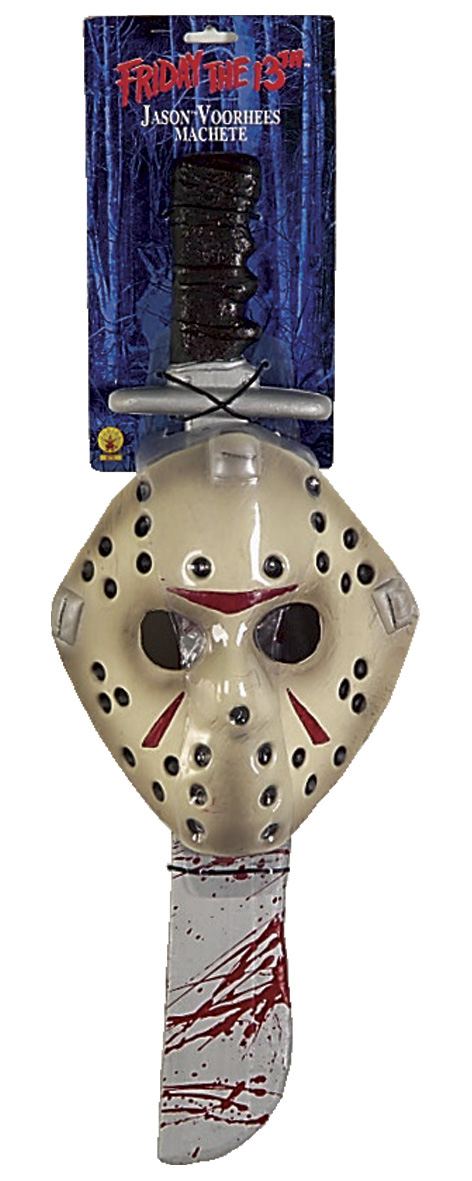 Jason Mask och Machete Set - Partyhallen.se
