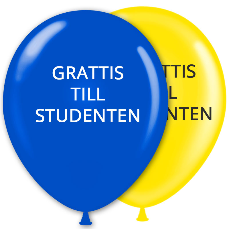 Ballonger Student Grattis (8-pack) - present/presenttips