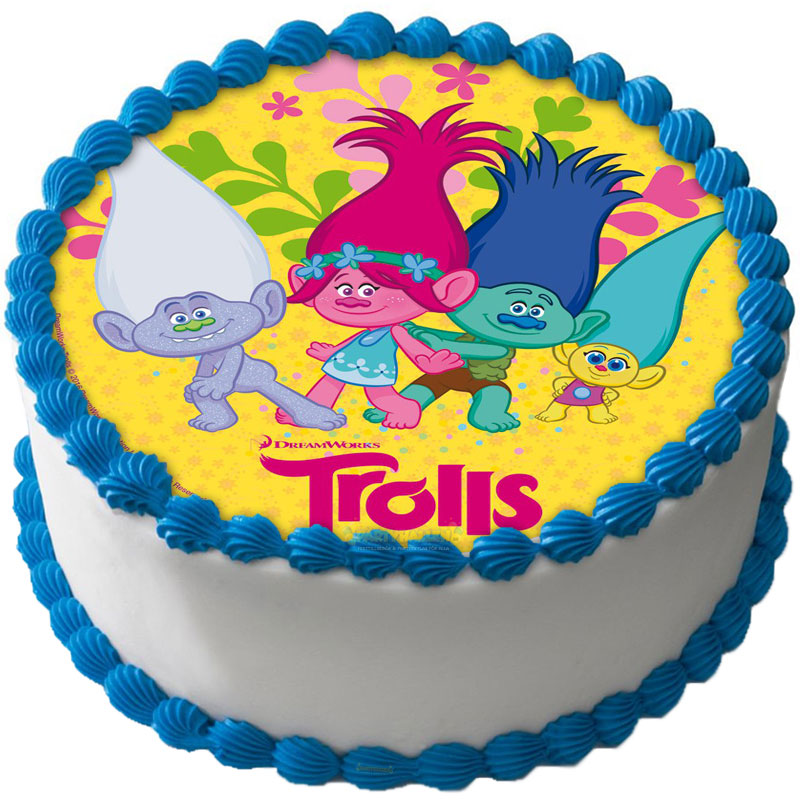 Trolls Tårtoblat Sockerpasta - Partyhallen.se