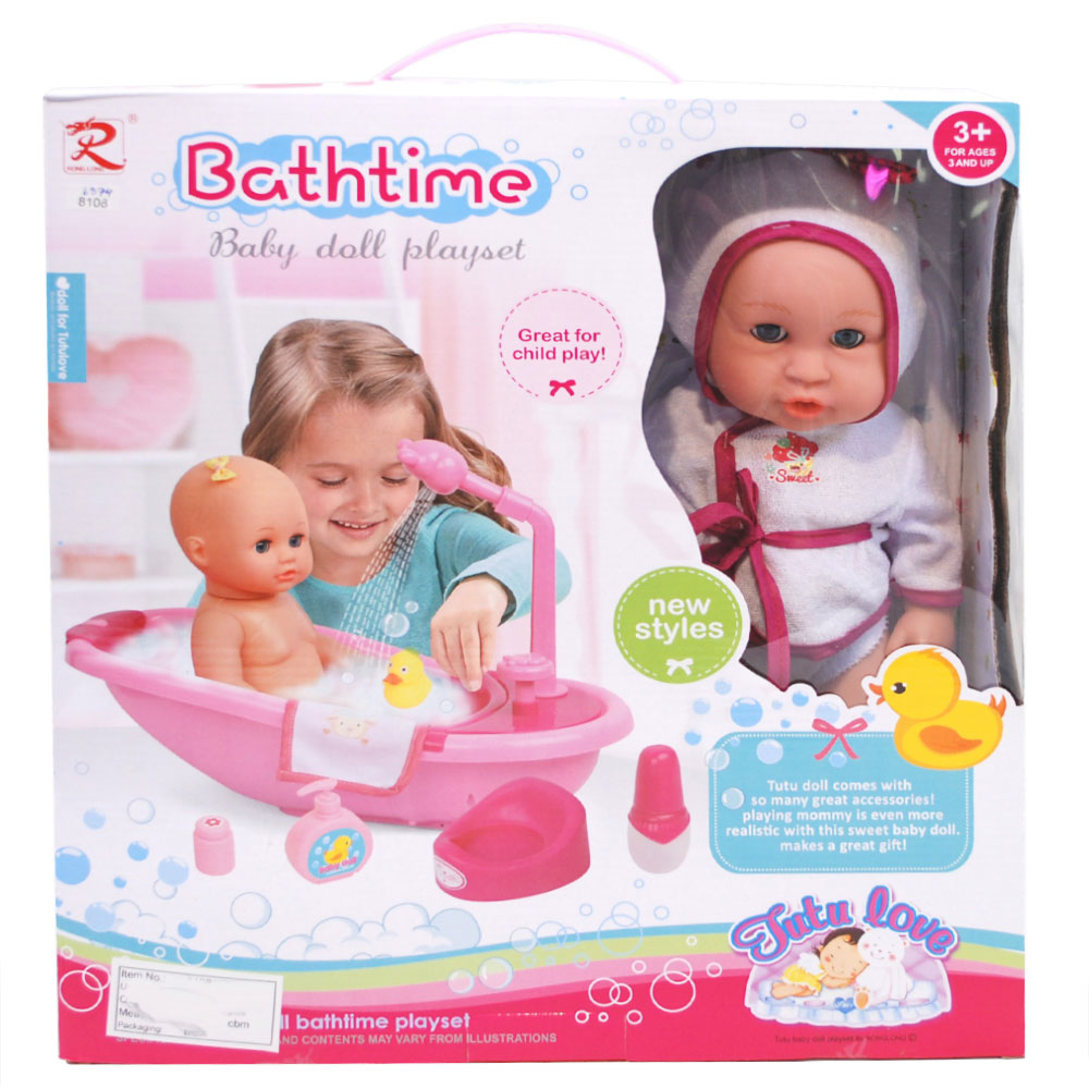 Tutu Love Äta Väta Docka med Badkar - present/presenttips